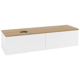 Villeroy & Boch Villeroy & Boch Antao Waschtischunterschrank 1600x360x500mm L37111MT mit Beleuchtung mit Struktur FK/AP: MT/1