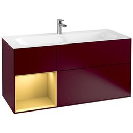 Villeroy & Boch Villeroy und Boch Finion Waschtischunterschrank G060HFHB 119,6x59,1cm, Emotion, Regal links Gold matt, Peony Matt