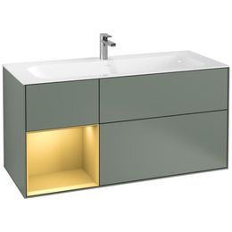 Villeroy & Boch Villeroy und Boch Finion Waschtischunterschrank G060HFGM 119,6x59,1cm, Emotion, Regal links Gold matt, Olive Matt Lacquer