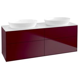 Villeroy & Boch Villeroy und Boch Finion Waschtischunterschrank GA8100HB 160x60,3cm, Emotion, Abdeckplatte white matt, Peony Matt