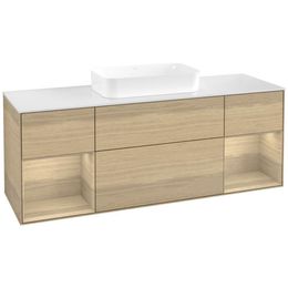 Villeroy & Boch Villeroy und Boch Finion Waschtischunterschrank F741PCPC 160x60,3x50,1cm, Regale Oak Veneer, Oak Veneer