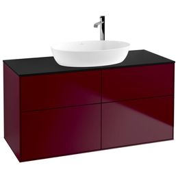 Villeroy & Boch Villeroy und Boch Finion Waschtischunterschrank G91200HB 120x60,3cm, Emotion, Abdeckplatte black matt, Peony Matt