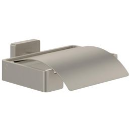 Villeroy & Boch Villeroy und Boch Elements Striking Toilettenpapierhalter TVA15201300064 131x45x115mm, mit Deckel, brushed nickel black