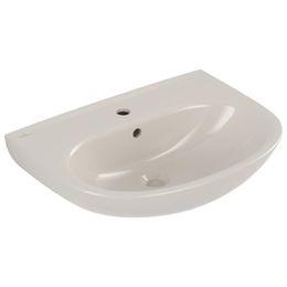 Villeroy & Boch Villeroy und Boch O.novo Waschtisch 4A4060R3 60x46cm, oval, Hahnloch mit &Uuml;berlauf, pergamon C-plus