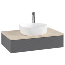 Villeroy & Boch Villeroy & Boch Antao Waschtischunterschrank 800x190x500mm L08153GK mit Beleuchtung mit Struktur FK/AP: GK/3