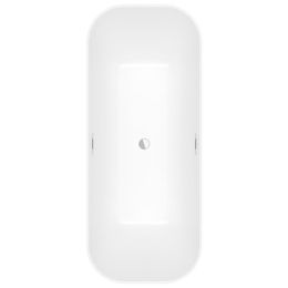 Villeroy & Boch Villeroy und Boch Finion Rechteck-Freistehwanne 177FIN7N100V4RW 170 x 70 cm, Wasserzulauf, stone white, chrom