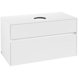 Villeroy & Boch Villeroy und Boch Collaro Waschtischunterschrank C03800MS 100 x 54,8 x 50 cm, Waschtisch mittig, White Matt