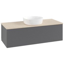 Villeroy & Boch Villeroy & Boch Antao Waschtischunterschrank 1200x360x500mm L32113GK mit Beleuchtung mit Struktur FK/AP: GK/3
