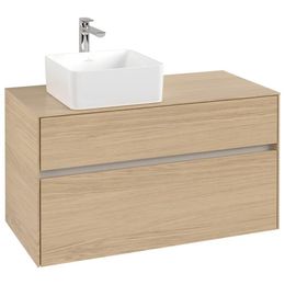 Villeroy & Boch Villeroy und Boch Collaro Waschtischunterschrank C03900VJ 100 x 54,8 x 50 cm, Waschtisch links, Nordic Oak