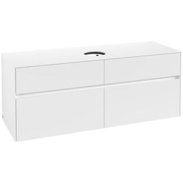 Villeroy & Boch Villeroy und Boch Collaro Waschtischunterschrank C04500MS 140 x 54,8 x 50 cm, Waschtisch mittig, White Matt
