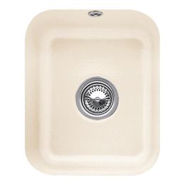 Villeroy & Boch Villeroy und Boch Unterbausp&uuml;le 670401FU mit Ablaufgarnitur, Handbet&auml;tigung, Befestigungssatz, Ivory