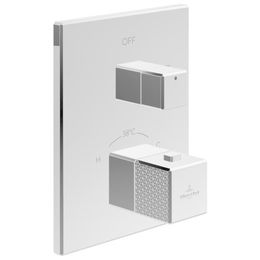 Villeroy & Boch Villeroy und Boch Mettlach Fertigmontageset TVT12600100061 Unterputz-Thermostat mit Einwege-Mengenregulierung, chrom