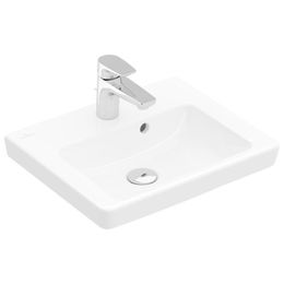 Villeroy & Boch Villeroy & Boch Waschtisch Subway 2.0 73155G01 50 x 40 cm, weiss, mit Hahnloch und &Uuml;berlauf