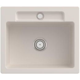 Villeroy & Boch Villeroy und Boch Siluet Sp&uuml;le 334601KR mit Ablaufgarnitur und Handbet&auml;tigung, Crema