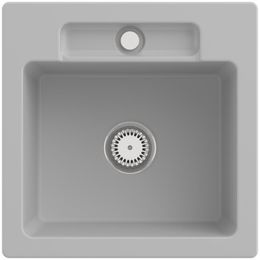 Villeroy & Boch Villeroy und Boch Siluet Sp&uuml;le 334501SM mit Ablaufgarnitur und Handbet&auml;tigung, Steam