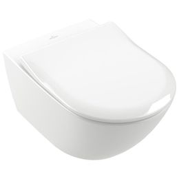 Villeroy & Boch Villeroy & Boch Subway 2.0 WC Sitz 9M78S101 Slimseat, mit Softclose und Quick Release