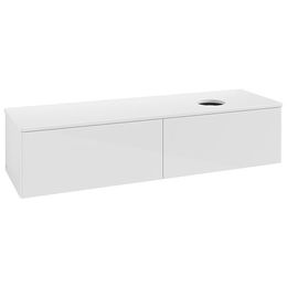 Villeroy & Boch Villeroy und Boch Antao Waschtisch-Unterschrank K38010GF 160x36x50cm, Waschbeckenplattenfarbe Lack, glossy white lacquer