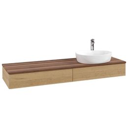 Villeroy & Boch Villeroy & Boch Antao Waschtischunterschrank 1600x190x500mm L16152HN mit Beleuchtung mit Struktur FK/AP: HN/2