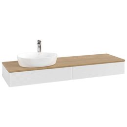 Villeroy & Boch Villeroy & Boch Antao Waschtischunterschrank 1600x190x500mm L15151GF mit Beleuchtung mit Struktur FK/AP: GF/1