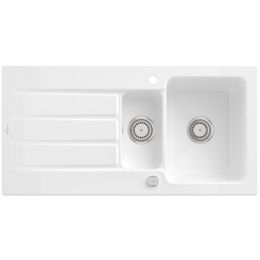 Villeroy & Boch Villeroy & Boch Architectura Einbausp&uuml;le 336502KG mit Ablaufgarnitur und Exzenterbet&auml;tigung, Snow White