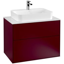 Villeroy & Boch Villeroy und Boch Finion Waschtischunterschrank G34100HB 80x60,3cm, Emotion, Abdeckplatte white matt, Peony Matt