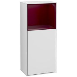 Villeroy & Boch Villeroy und Boch Finion Seitenschrank G500HBMT 41,8x93,6cm, links, Emotion, Regal oben Peony Matt, White matt lacquer
