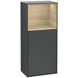 Villeroy & Boch Villeroy und Boch Finion Seitenschrank G500PCHG 41,8x93,6cm, links, Emotion, Regal oben Oak Veneer, Midnight Blue Matt Lacquer