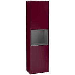 Villeroy & Boch Villeroy und Boch Finion Hochschrank G460GKHB 41,8x151,6cm, links, Emotion, Regal Anthracite Matt Lacquer, Peony Matt