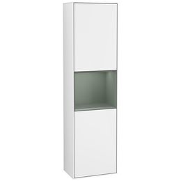 Villeroy & Boch Villeroy und Boch Finion Hochschrank G460GMGF 41,8x151,6cm, links, Emotion, Regal Olive Matt Lacquer, Glossy white lacquer