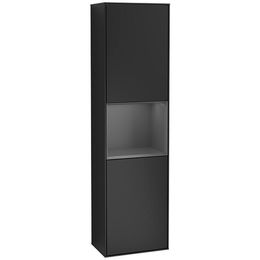 Villeroy & Boch Villeroy und Boch Finion Hochschrank F460GKPD 41,8x151,6x27cm, links, Regal Anthracite Matt Lacquer, Black matt lacquer