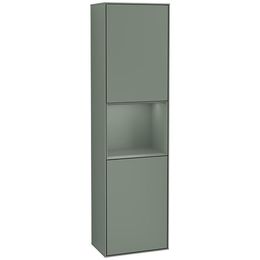 Villeroy & Boch Villeroy und Boch Finion Hochschrank F460GMGM 41,8x151,6x27cm, links, Regal Olive Matt Lacquer, Olive Matt Lacquer