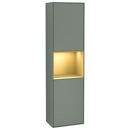 Villeroy & Boch Villeroy und Boch Finion Hochschrank F470HFGM 41,8x151,6x27cm, rechts, Regal Gold Matt Lacquer, Olive Matt Lacquer