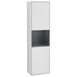Villeroy & Boch Villeroy und Boch Finion Hochschrank F470HGMT 41,8x151,6x27cm, rechts, Regal Midnight Blue Matt Lacquer, White matt lacquer