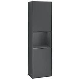 Villeroy & Boch Villeroy und Boch Finion Hochschrank F470HGHG 41,8x151,6x27cm, rechts, Regal Midnight Blue Matt Lacquer, Midnight Blue Matt Lacquer