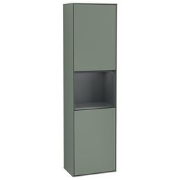 Villeroy & Boch Villeroy und Boch Finion Hochschrank F470HGGM 41,8x151,6x27cm, rechts, Regal Midnight Blue Matt Lacquer, Olive Matt Lacquer