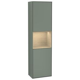Villeroy & Boch Villeroy und Boch Finion Hochschrank F470PCGM 41,8x151,6x27cm, rechts, Regal Oak Venerr, Olive Matt Lacquer