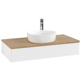 Villeroy & Boch Villeroy & Boch Antao Waschtischunterschrank 1000x190x500mm L09151MT mit Beleuchtung mit Struktur FK/AP: MT/1