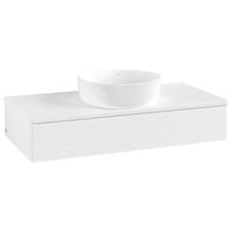 Villeroy & Boch Villeroy & Boch Antao Waschtischunterschrank 1000x190x500mm L09110MT mit Beleuchtung mit Struktur FK/AP: MT/0
