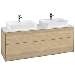 Villeroy & Boch Villeroy und Boch Finion Waschtischunterschrank G43100PC 160x60,3cm, Emotion, Abdeckplatte white matt, Oak Veneer
