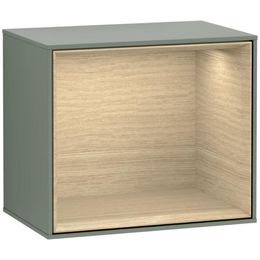 Villeroy & Boch Villeroy und Boch Finion Regalmodul F580PCGM 41,8x35,6x27cm, Regal Oak Veneer, Olive Matt Lacquer
