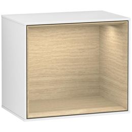 Villeroy & Boch Villeroy und Boch Finion Regalmodul F580PCGF 41,8x35,6x27cm, Regal Oak Veneer, Glossy white lacquer
