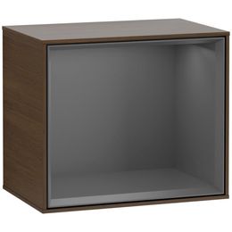 Villeroy & Boch Villeroy und Boch Finion Regalmodul G580GKGN 41,8x35,6x27cm, Emotion, Regal Antracite Matt, Walnut veneer