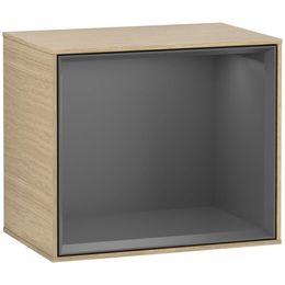 Villeroy & Boch Villeroy und Boch Finion Regalmodul G580GKPC 41,8x35,6x27cm, Emotion, Regal Antracite Matt, Oak Veneer
