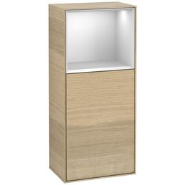 Villeroy & Boch Villeroy und Boch Finion Seitenschrank G500MTPC 41,8x93,6cm, links, Emotion, Regal oben White Matt, Oak Veneer