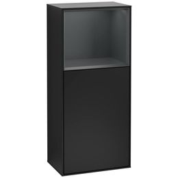 Villeroy & Boch Villeroy und Boch Finion Seitenschrank G500HGPD 41,8x93,6cm, links, Emotion, Regal oben Midnight Blue Matt, Black matt lacquer
