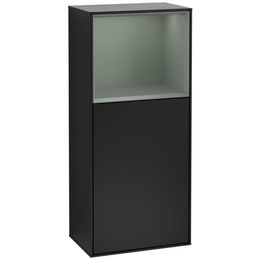Villeroy & Boch Villeroy und Boch Finion Seitenschrank G510GMPD 41,8x93,6cm, rechts, Emotion, Regal oben Olive Matt, Black matt lacquer