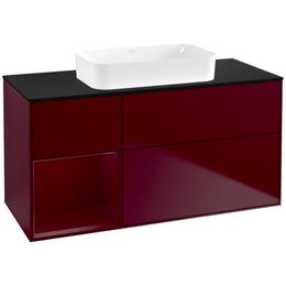 Villeroy & Boch Villeroy und Boch Finion Waschtischunterschrank G702HBHB 120x60,3x50,1cm, Regal rechts Peony, Peony Matt