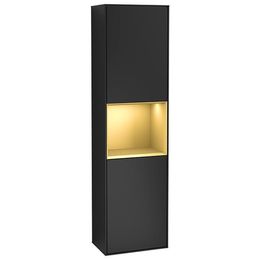Villeroy & Boch Villeroy und Boch Finion Hochschrank G470HFPD 41,8x151,6cm, rechts, Emotion, Regal Gold Matt Lacquer, Black matt lacquer