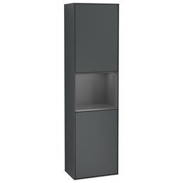 Villeroy & Boch Villeroy und Boch Finion Hochschrank G470GKHG 41,8x151,6cm, rechts, Emotion, Regal Anthracite Matt Lacquer, Midnight Blue Matt Lacquer