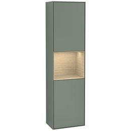 Villeroy & Boch Villeroy und Boch Finion Hochschrank F460PCGM 41,8x151,6x27cm, links, Regal Oak Venerr, Olive Matt Lacquer